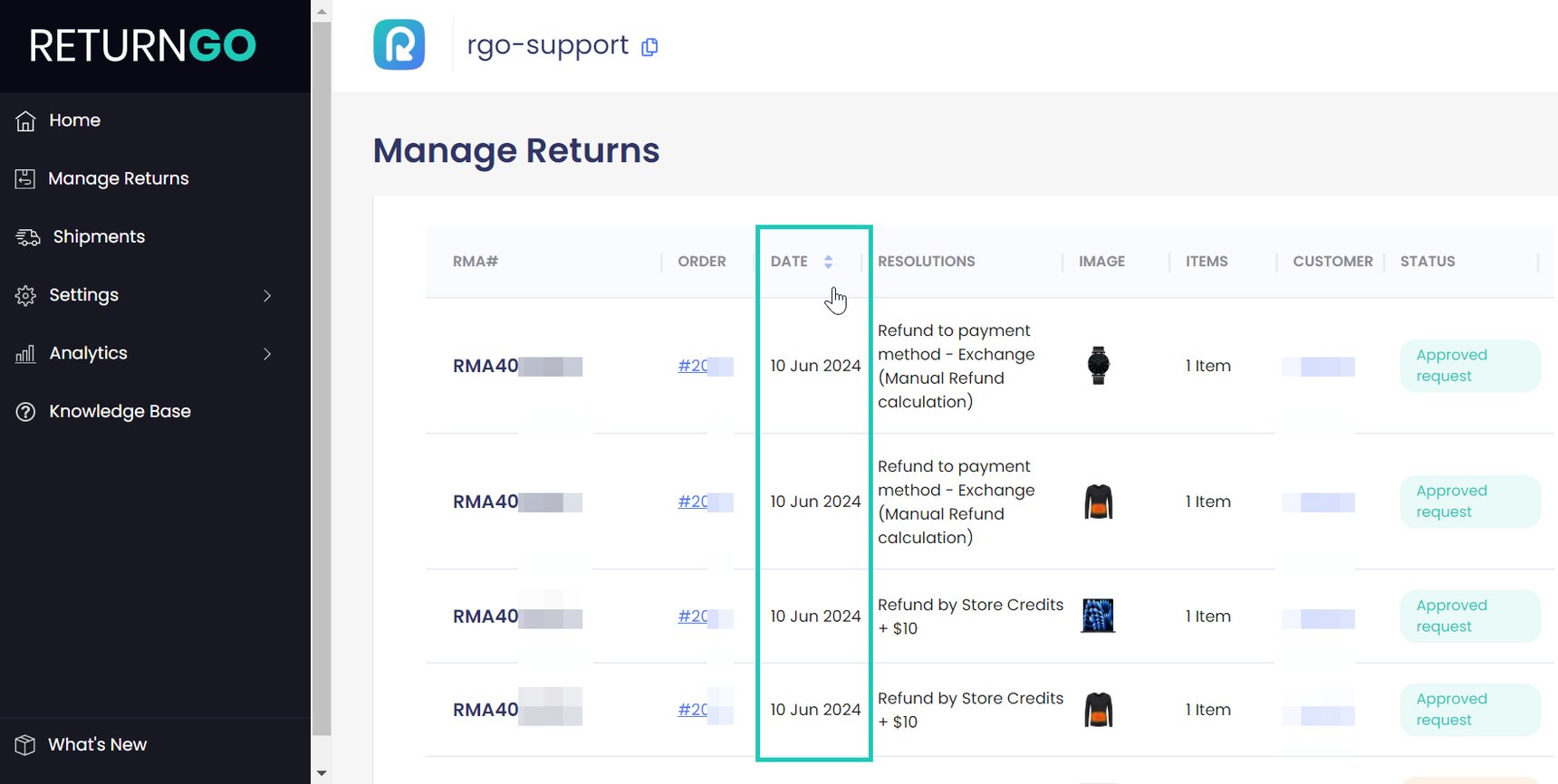 Managing Return Requests (New Version)